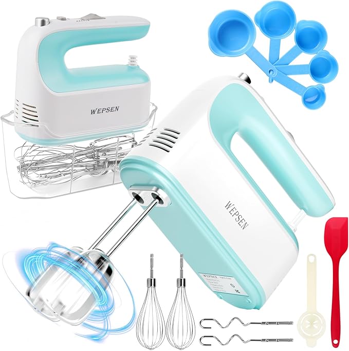 Amazon.com: Hand Mixer Electric Handheld, 5-Speed Handheld Mixer, 380W ...