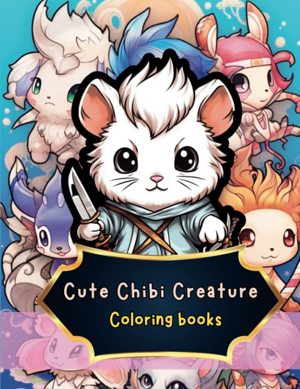 Buy Cute Chibi Creatures Coloring Book : Adorable and Whimsical ...