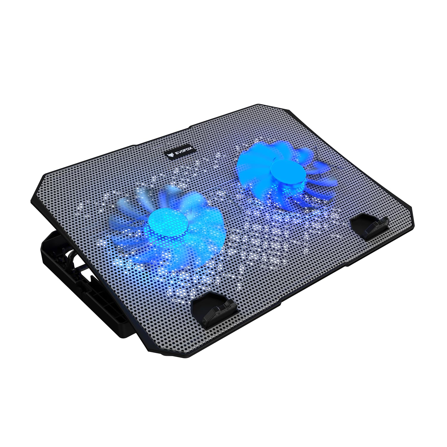 EvoFox Frost Laptop Cooling Pad with Silent Fans, 5 Adjustment Level ...