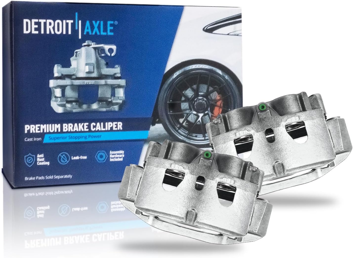 Amazon.com: Detroit Axle - Front Brake Calipers w/Brackets Replacement for Chevrolet GMC ...