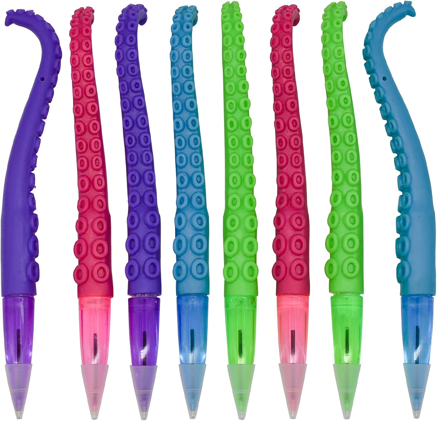 Amazon.com: Maydahui 8 PCS Octopus Tentacle Shaped Ballpoint Pen Funny ...