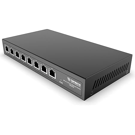 Amazon.com: 2.5GB Switch (8 Port) PoE++ for Ethernet Network - 1x90W ...