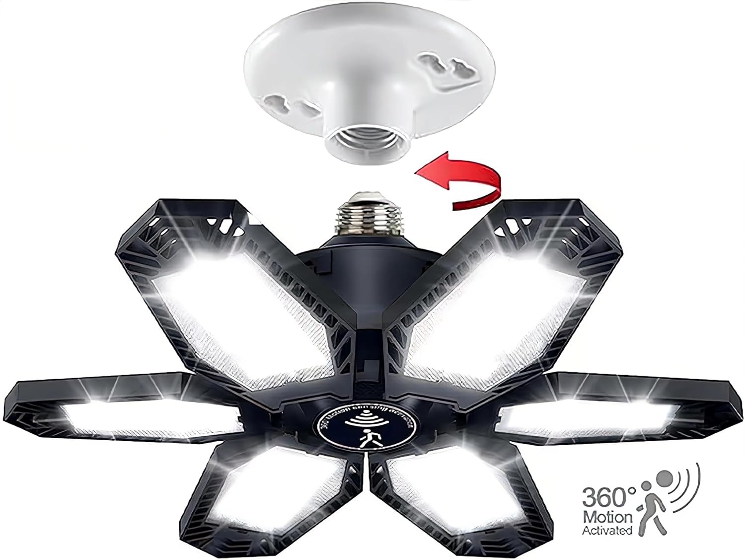 iKenta Led Garage Light Radar Motion Sensor Ceiling Shop Lights 150W ...