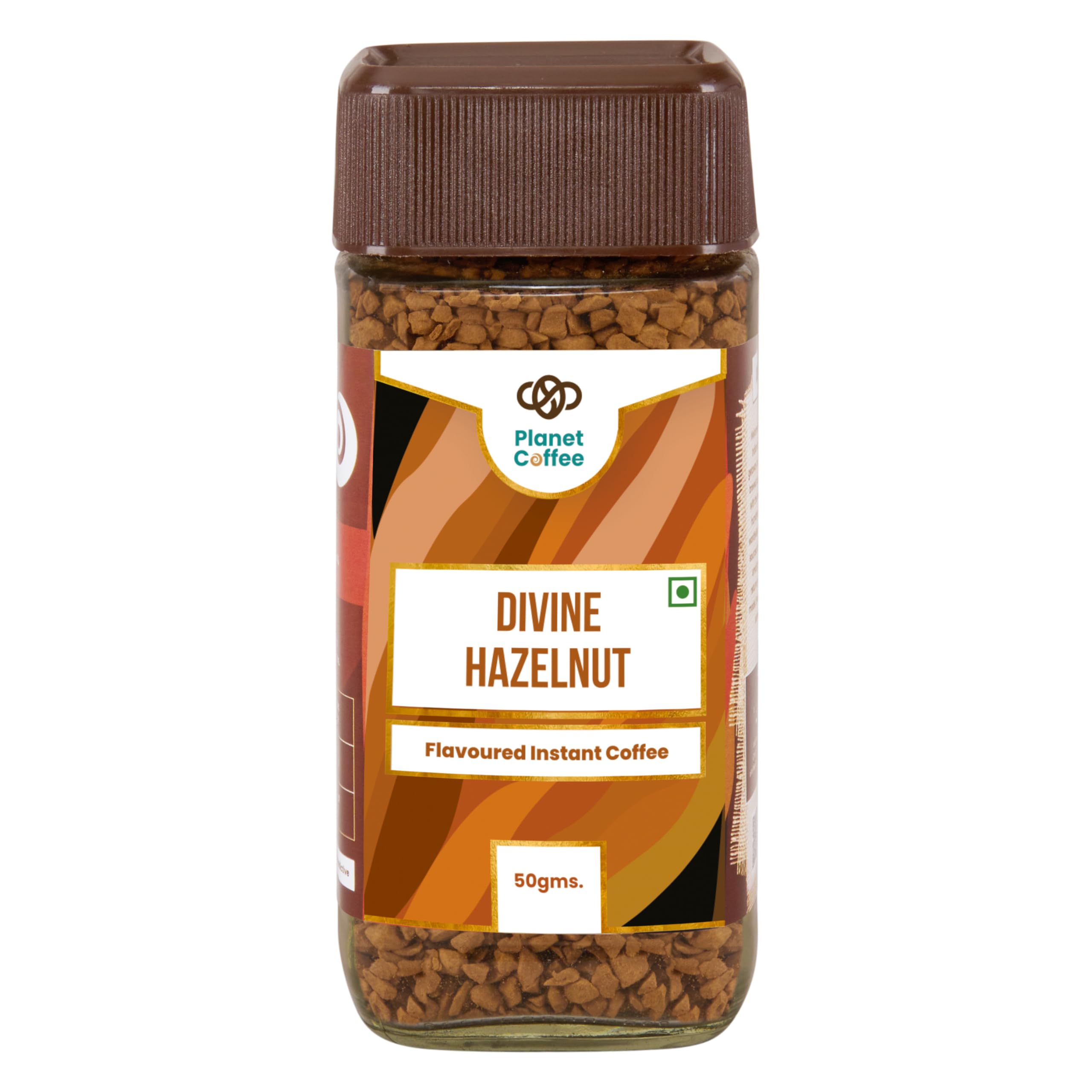 Planet Coffee® Divine Hazelnut Flavoured Instant Coffee | 100% Pure ...