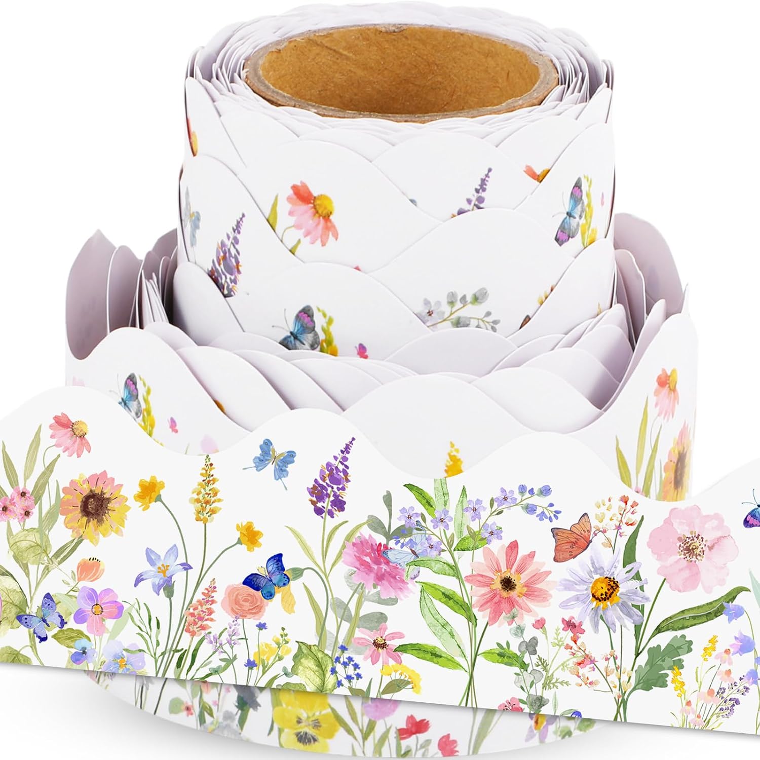 Amazon.com: Fuutreo 32.8 ft Wildflower Bulletin Board Borders Spring ...