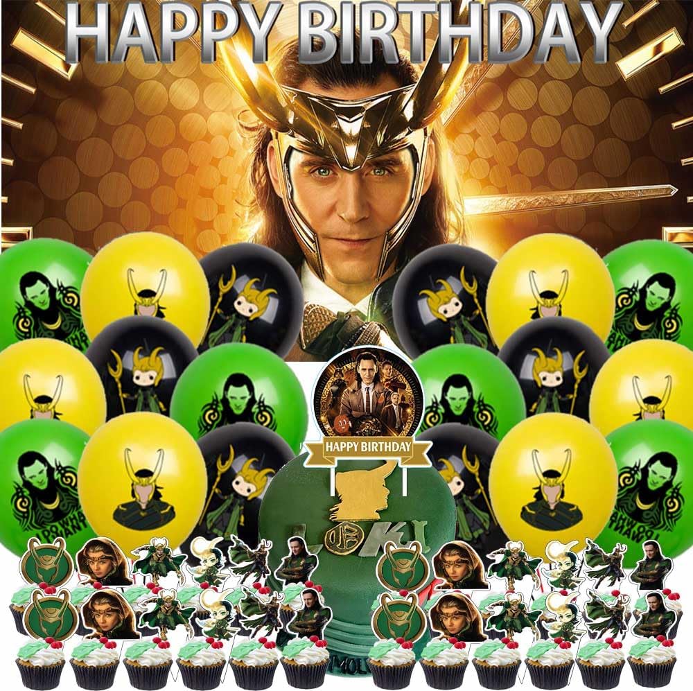 Amazon.com: The Loki Party Supplies Decorations Birthday Cake Topper ...