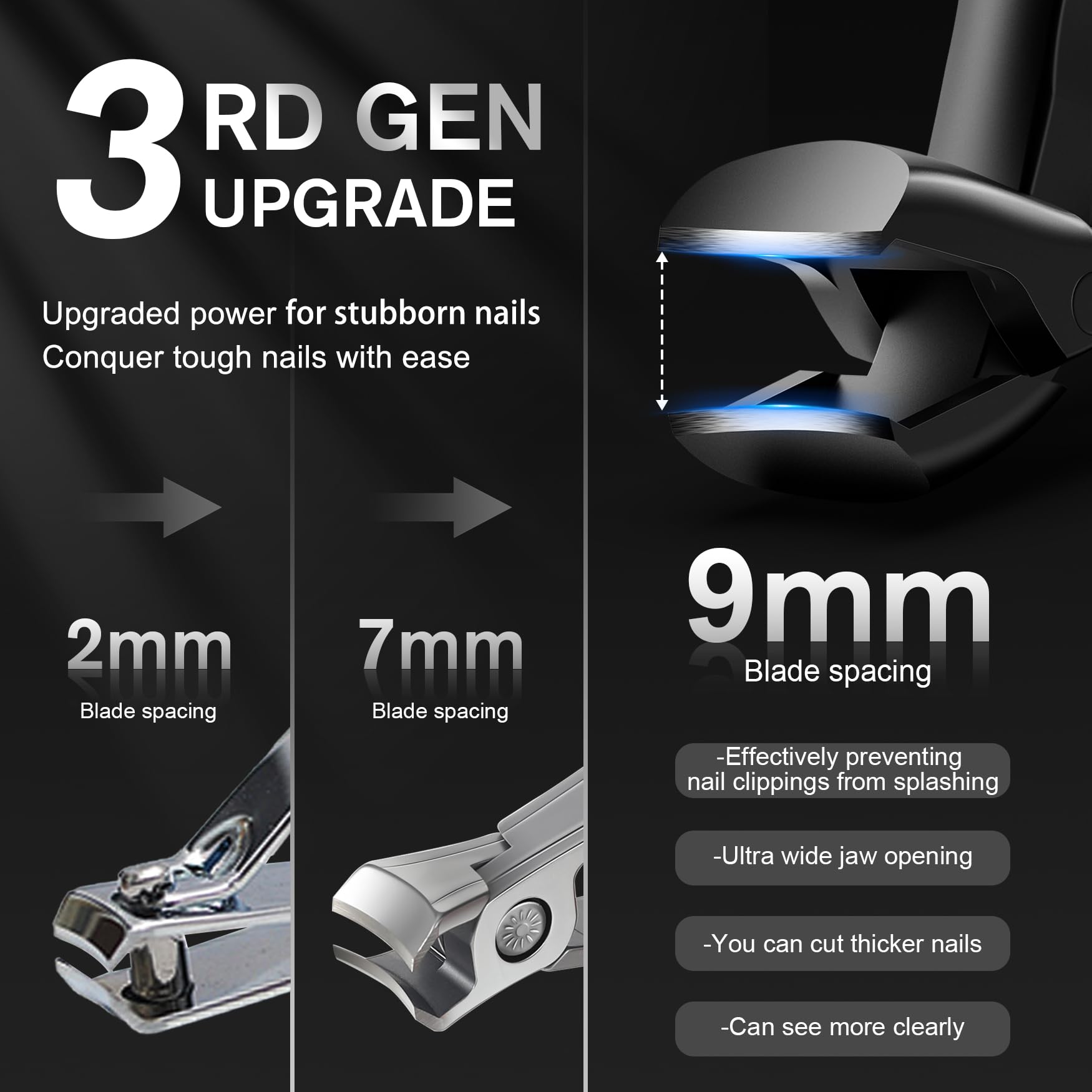 Snapklik.com : FERYES Professional Angled Toenail Clippers For Thick ...