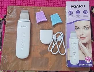 AGARO Ultrasonic Facial Skin Scrubber for Wet Skin, Blackheads Remover ...