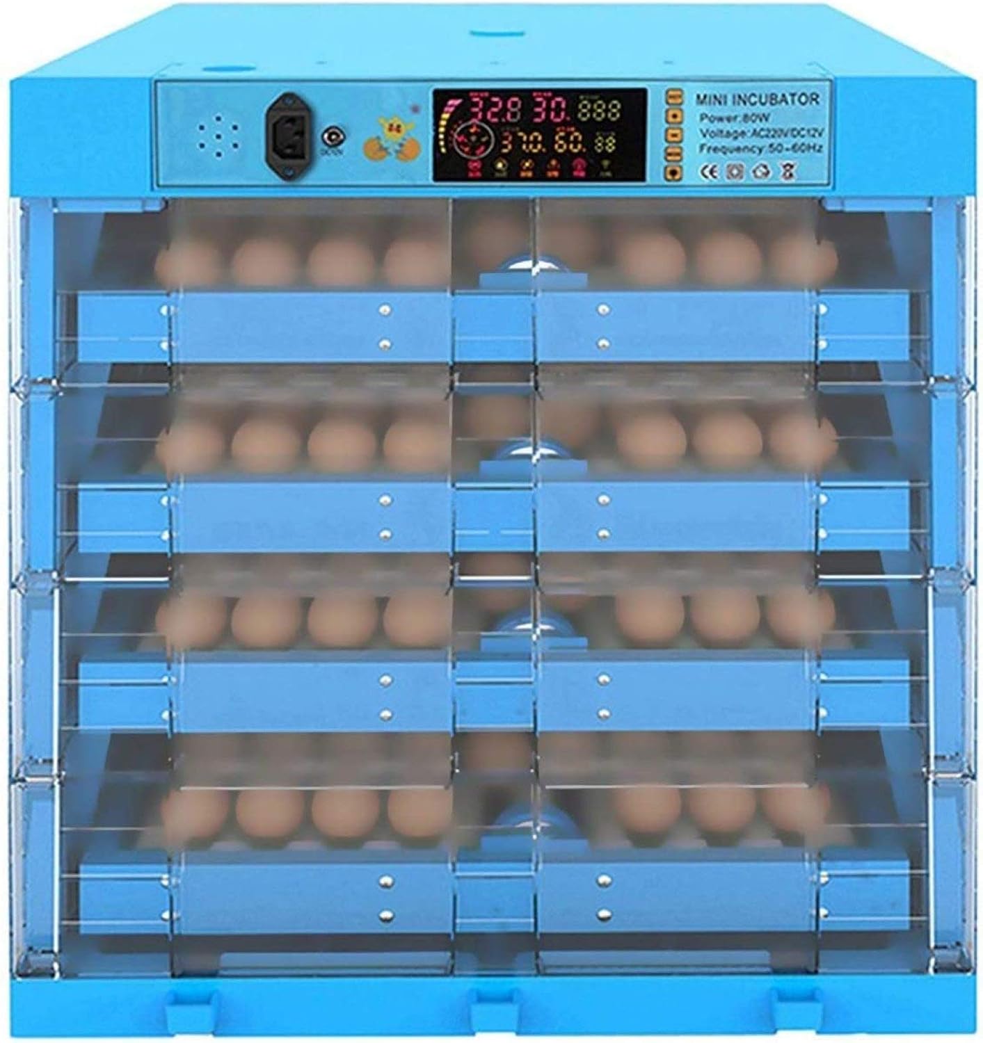 Amazon.com: NDRFAWY Incubator with Automatic Egg Turning 4 Layer Egg ...