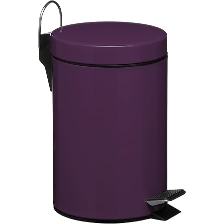 Premier Housewares Purple Kitchen Bin Recycling And Waste Bathroom Bin ...