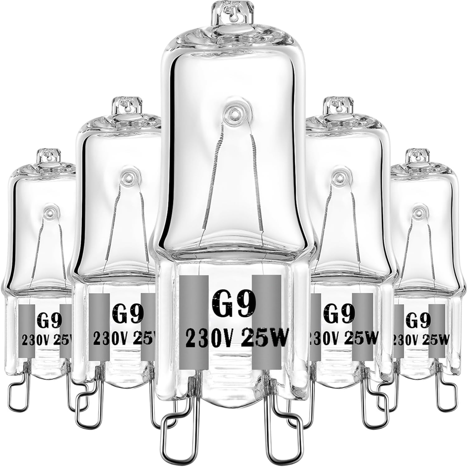 EKSAVE G9 Halogen Bulb 25W 230V 2 Pin Base Replacement Light Bulbs ...