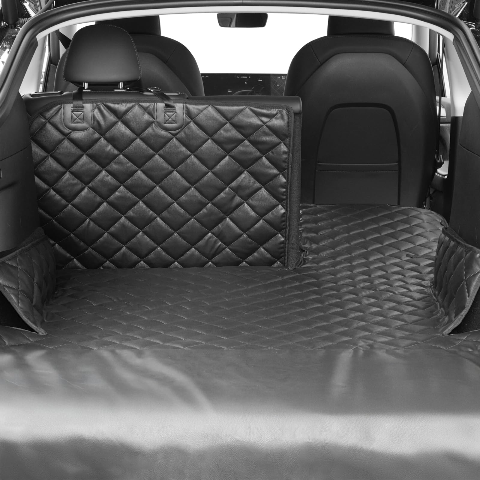 Amazon.com: BisonCover Heavy-Duty Leather SUV Cargo Liner for Fold Down ...