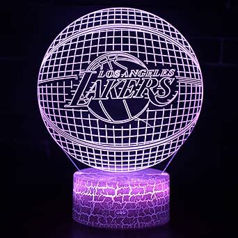 Goldmik Basketball Lamps 3D Optical Illusion Night Light with 7 Colors ...
