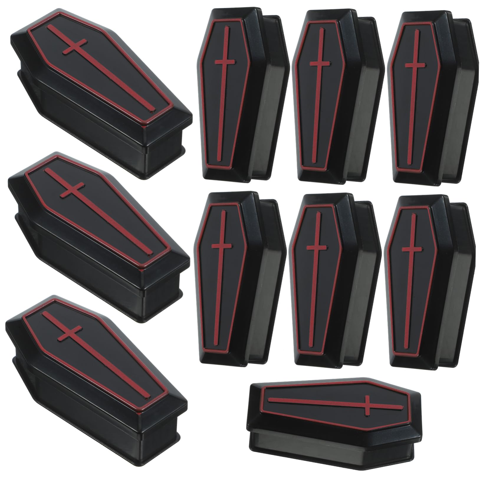 Amazon.com: ULDIGI 10pcs Boxes Mini Coffin Box Models Halloween Coffin ...