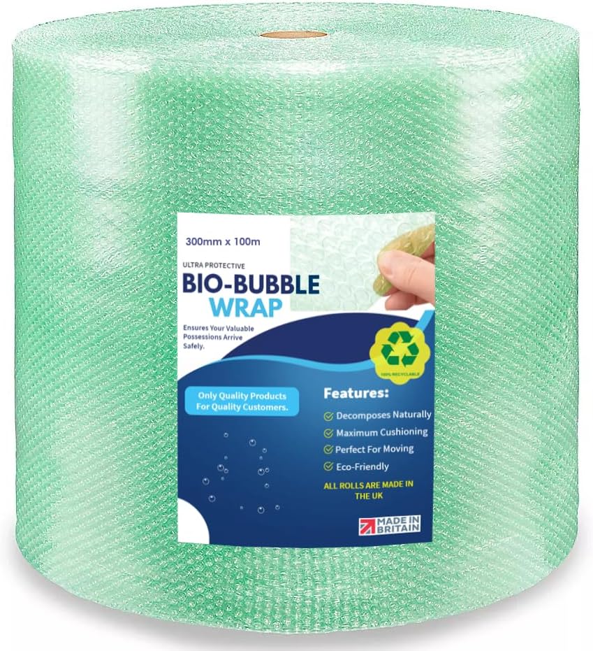 Ultra Protective 300mm x 100m Bio-Degradable Bubble Wrap | Eco Friendly ...