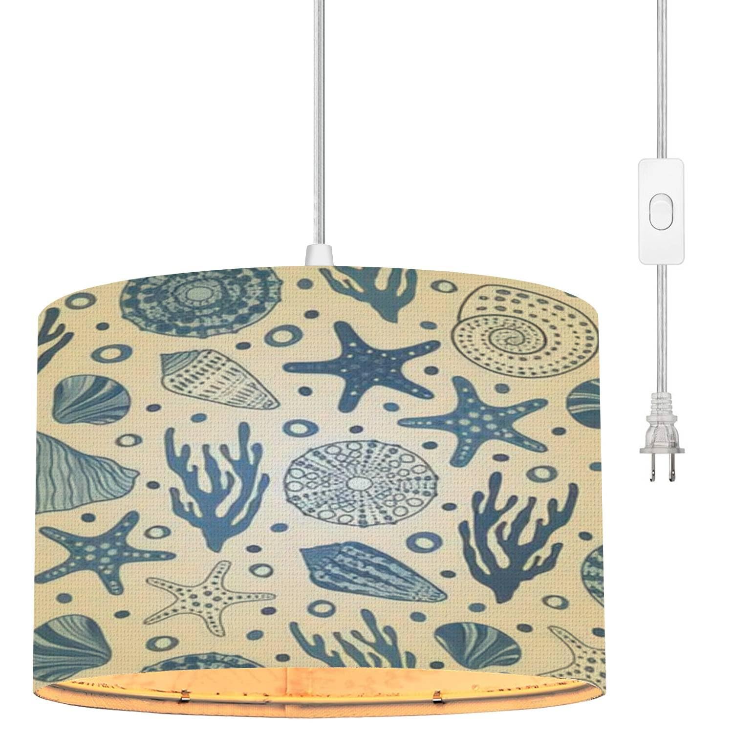 Plug in Pendant Light Sea bottom Summer beach seaside Undersea world ...
