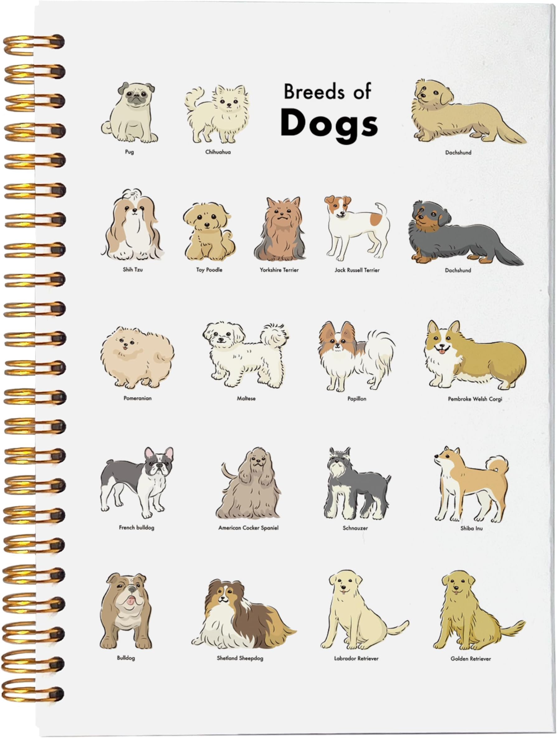 Amazon.com : NEGIGA Dog Notebook, Dog Journal, Gifts for Dog Lovers ...
