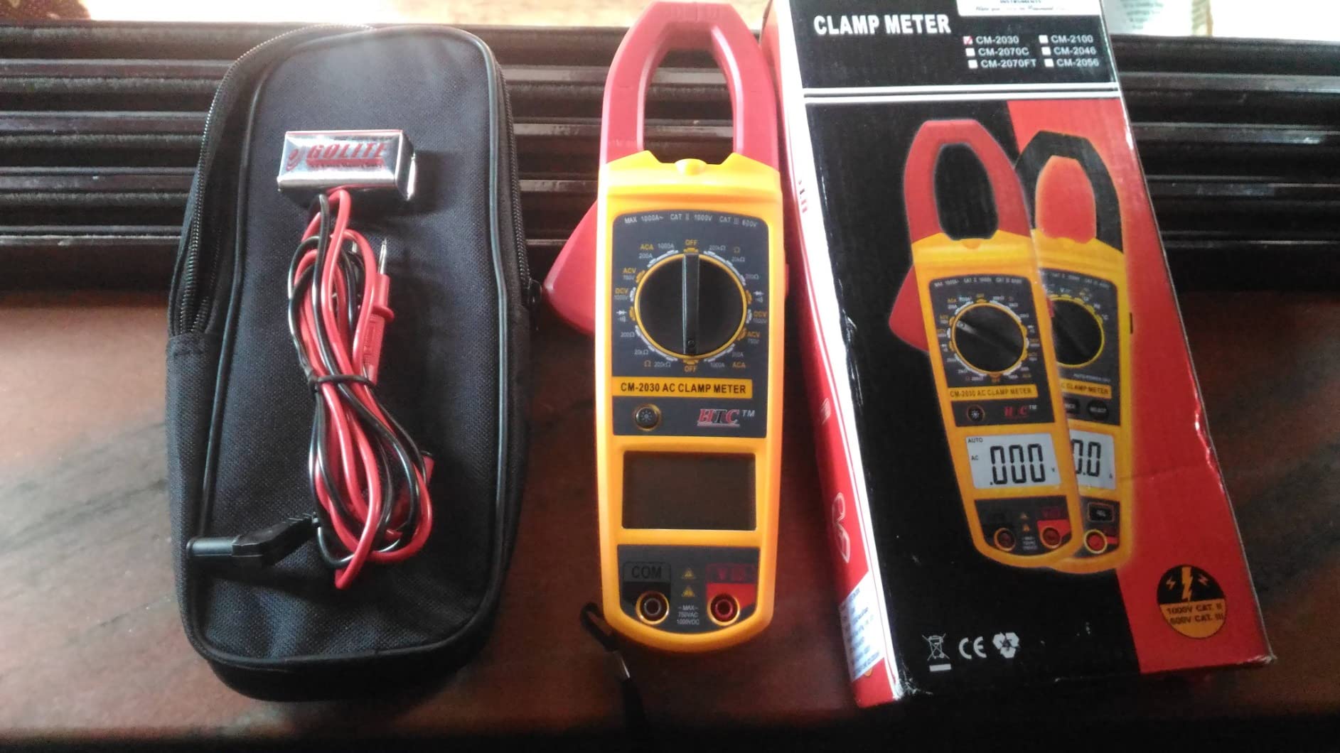 HTC Instrument CM-2030 Digital Ac Clamp Meter 1000A Tester Clip-On ...