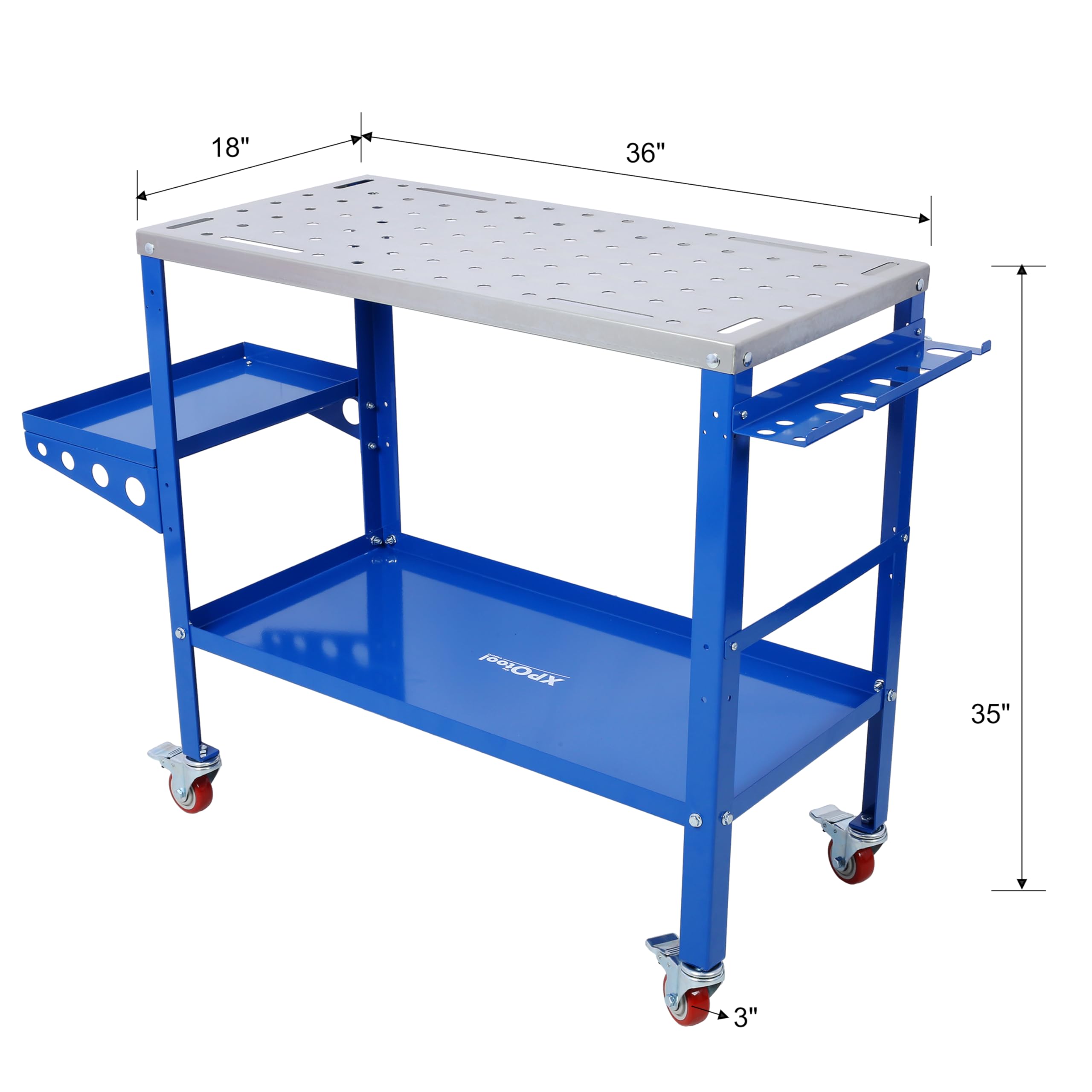 Vevor Welding Cart 36x18 Welding Table, 1200 Lbs Capacity Steel ...