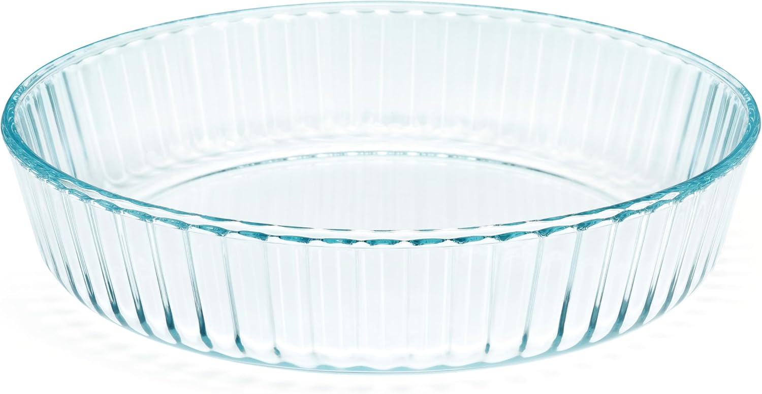 Amazon.com: ropto Glass Deep Pie Dish: Home & Kitchen