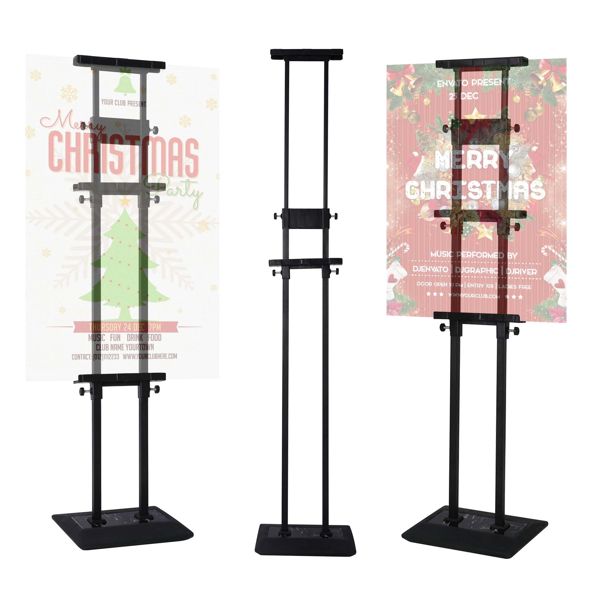 jxgzyy Poster Stand Double Side Height Adjustable Display Poster Holder ...