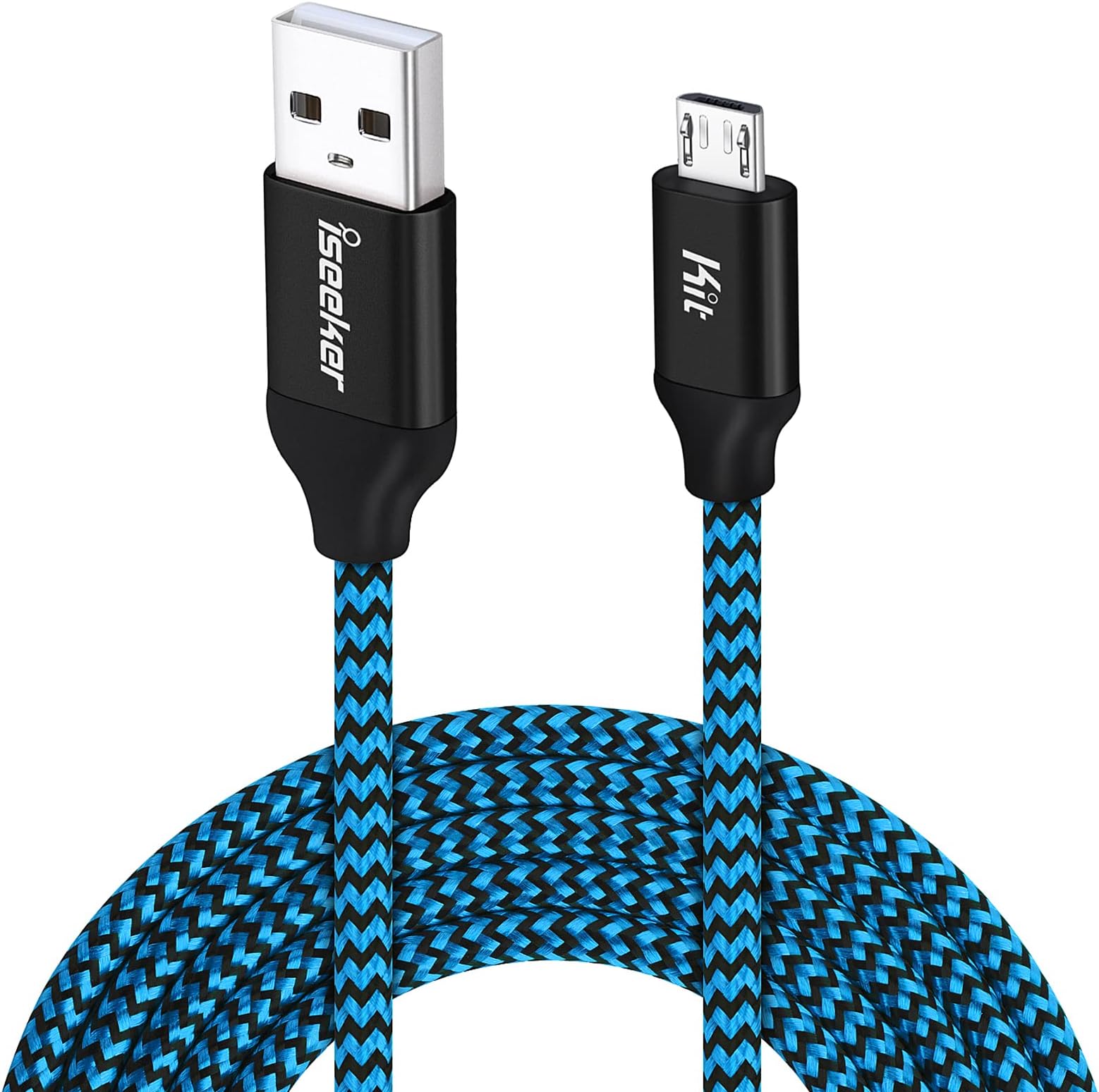 Amazon.com: Micro USB Charger Cable, [15 Ft] Durable Extra Long USB 2.0 ...
