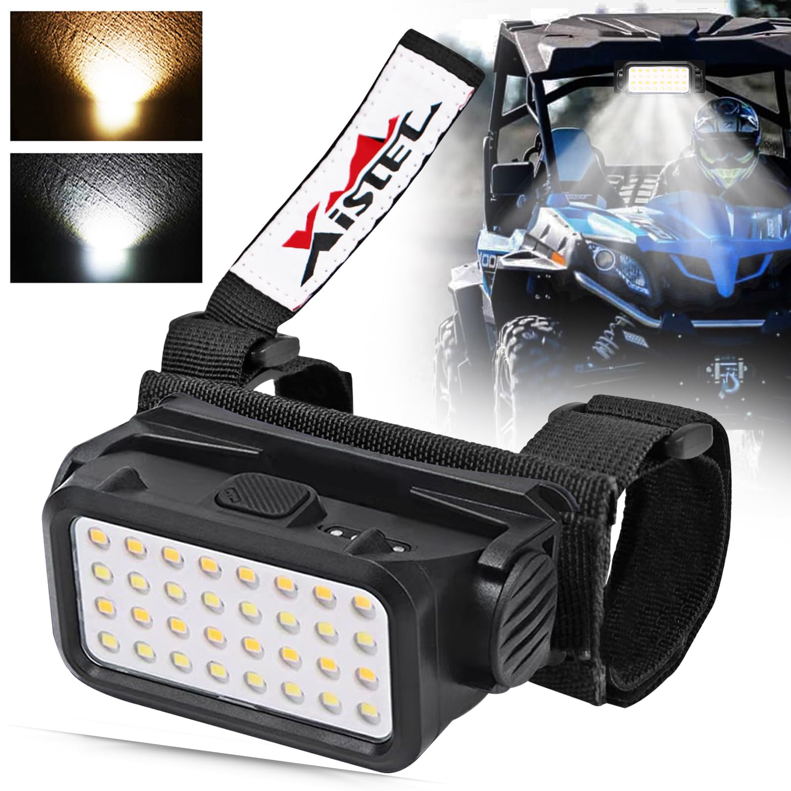 Snapklik.com : Xislet UTV Dome Lights, Universal 1.5-2.0 Roll Bar Mount ...