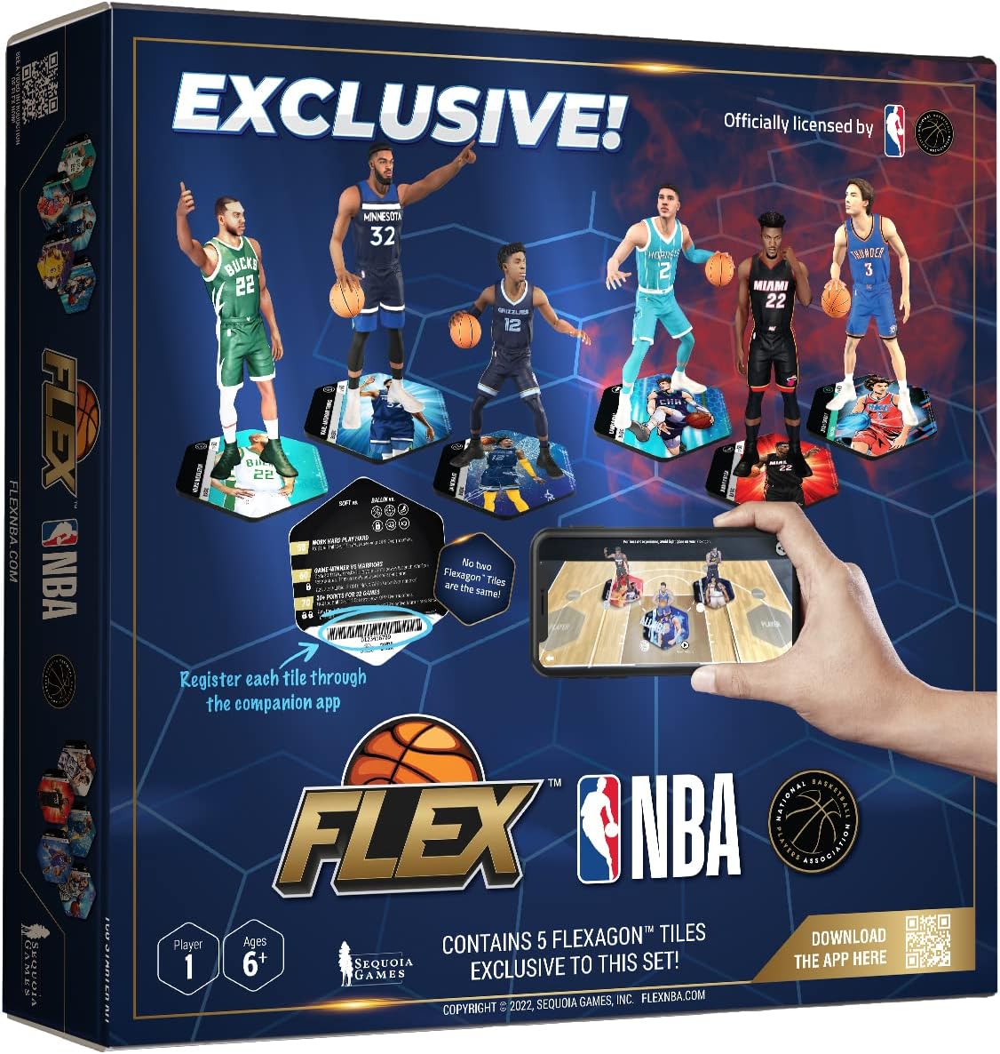 Amazon | FLEX NBA TCG ゲームアーティストエディション 1人用 スターターセット コレクター向けフレキサゴンと限定アート ...