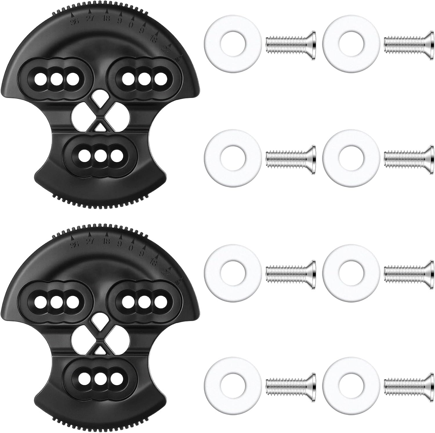 Amazon.com : Teyva Daily 18 Pcs 3D Hinge Discs Hardware Kit 2 Sets ...