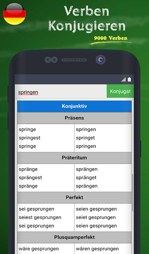 German Verbs Conjugation - App on Amazon Appstore