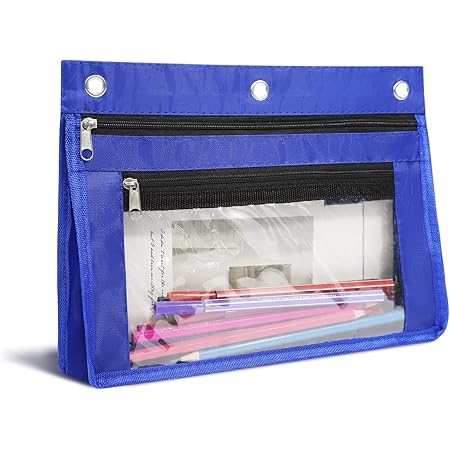 Amazon.com : YoeeJob 1 Pack Pencil Pouch for 3 Ring Binder, Expandable ...