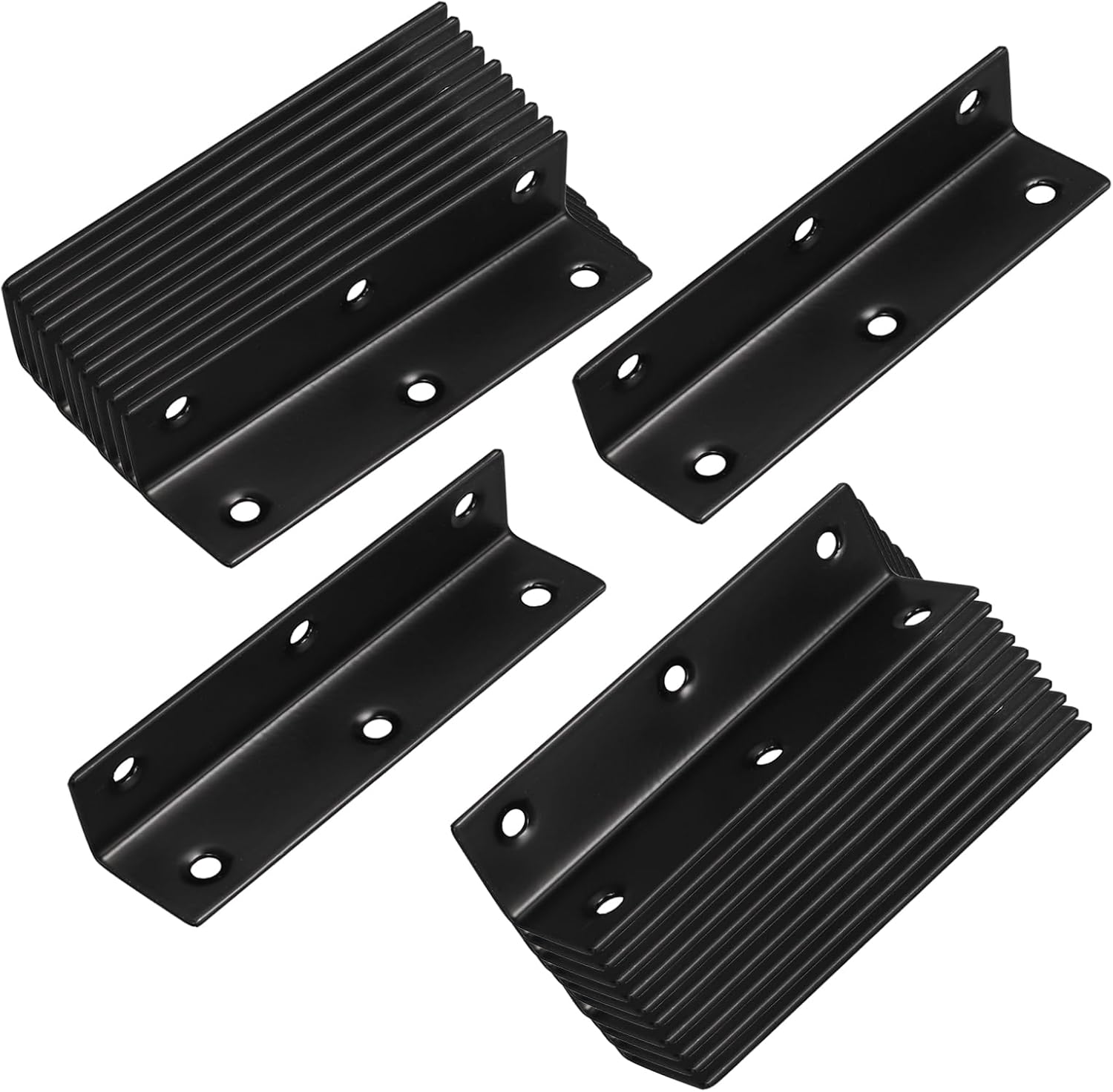 Amazon.com: 20-Pack Black Corner Brace Angle Brackets - Heavy Duty ...