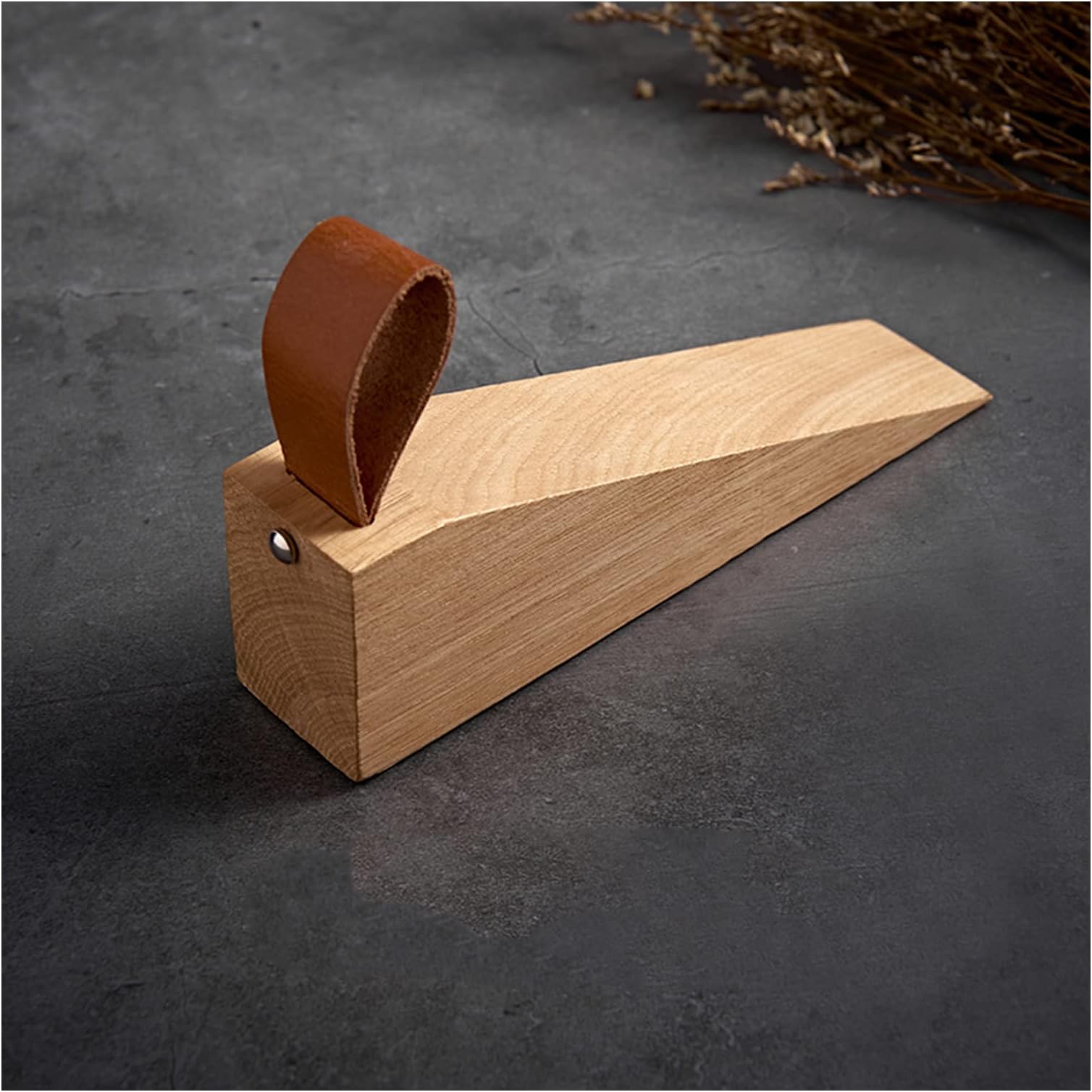 Amazon.com: Large Wooden Door Stop Stopper Wedge, 6 Pack Soild Wood Non ...