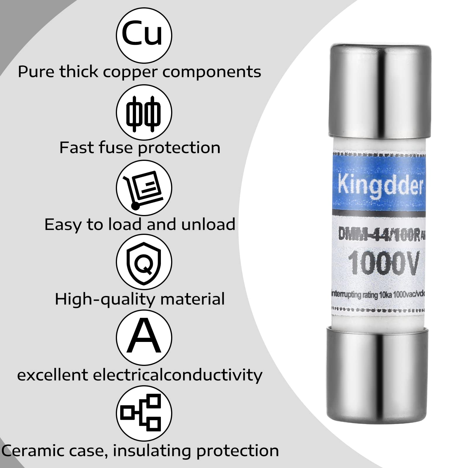 Snapklik.com : Kingdder Digital Multimeter Fuse DMM-44/100 440MA 1000V ...