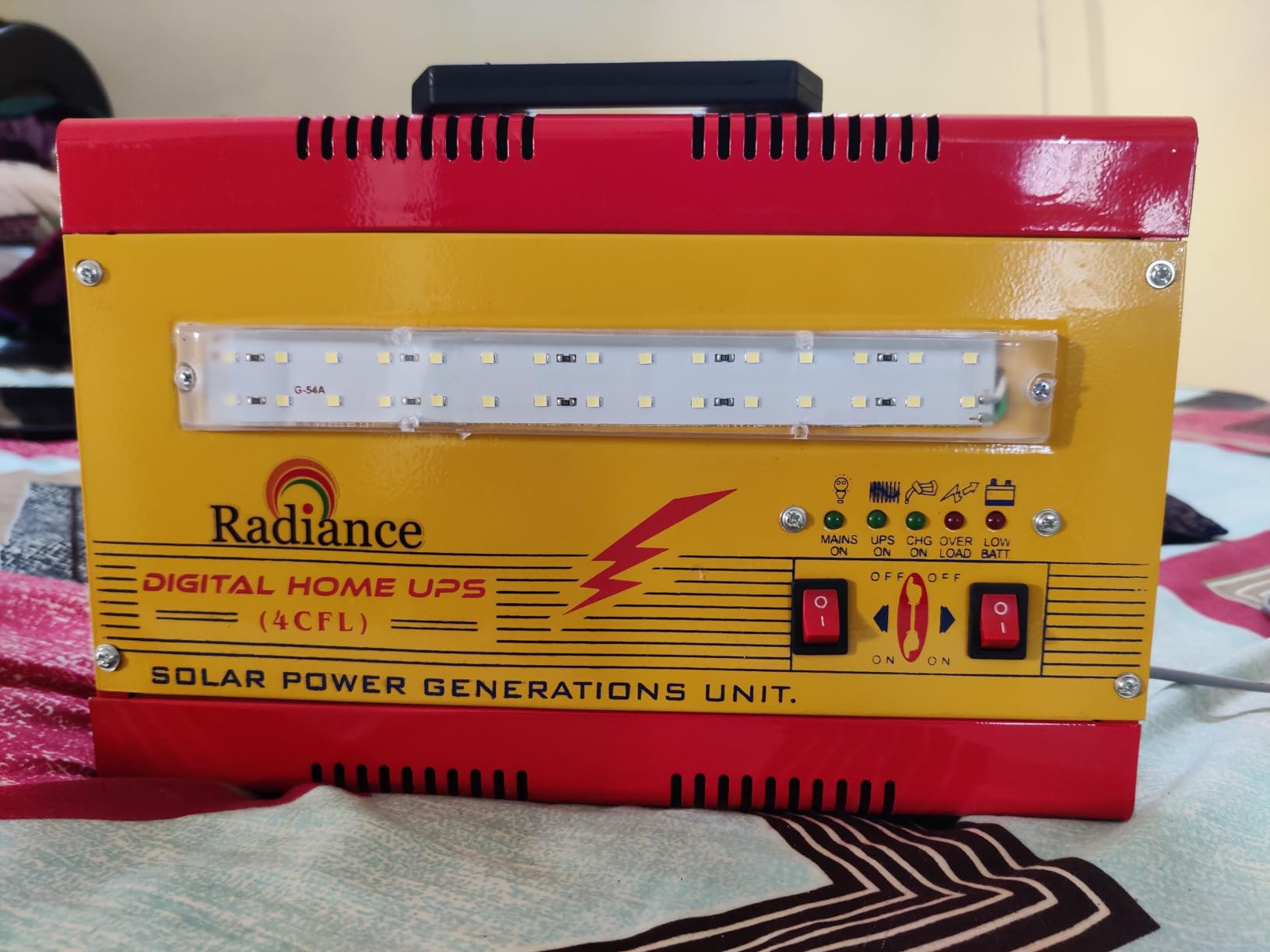 Radiance CFL UPS Mini Invertor can (PT-300) with 12V 7.2 AH Battery ...