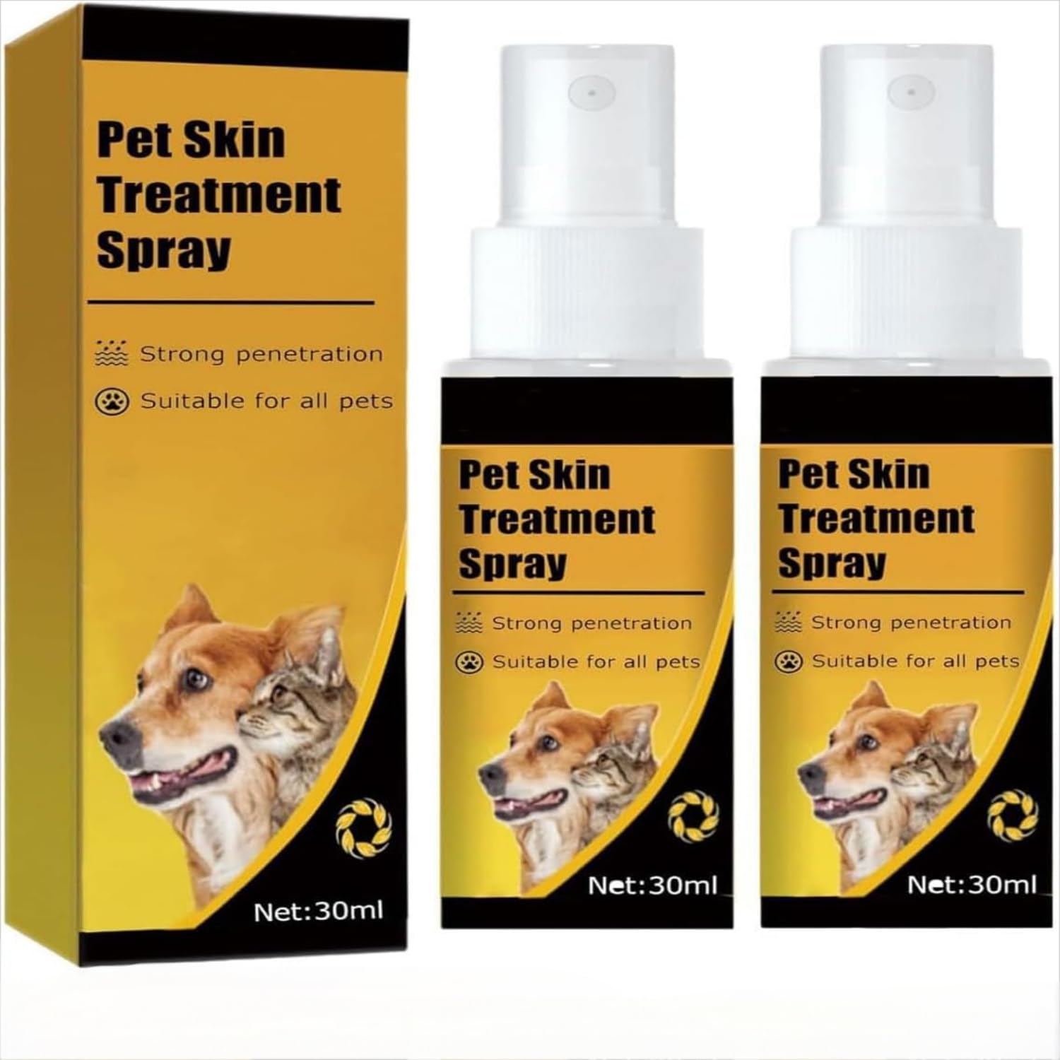 Amazon.com : Wanban 2pc Pet Skin Treatment Spray - Nature Soothing, Pet ...