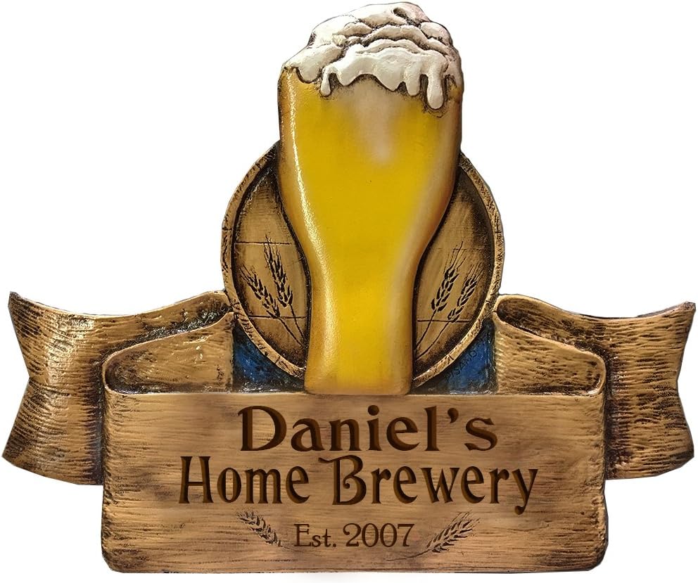 Amazon.com: Piazza Pisano Personalized Beer Wall Art Sign : Home & Kitchen