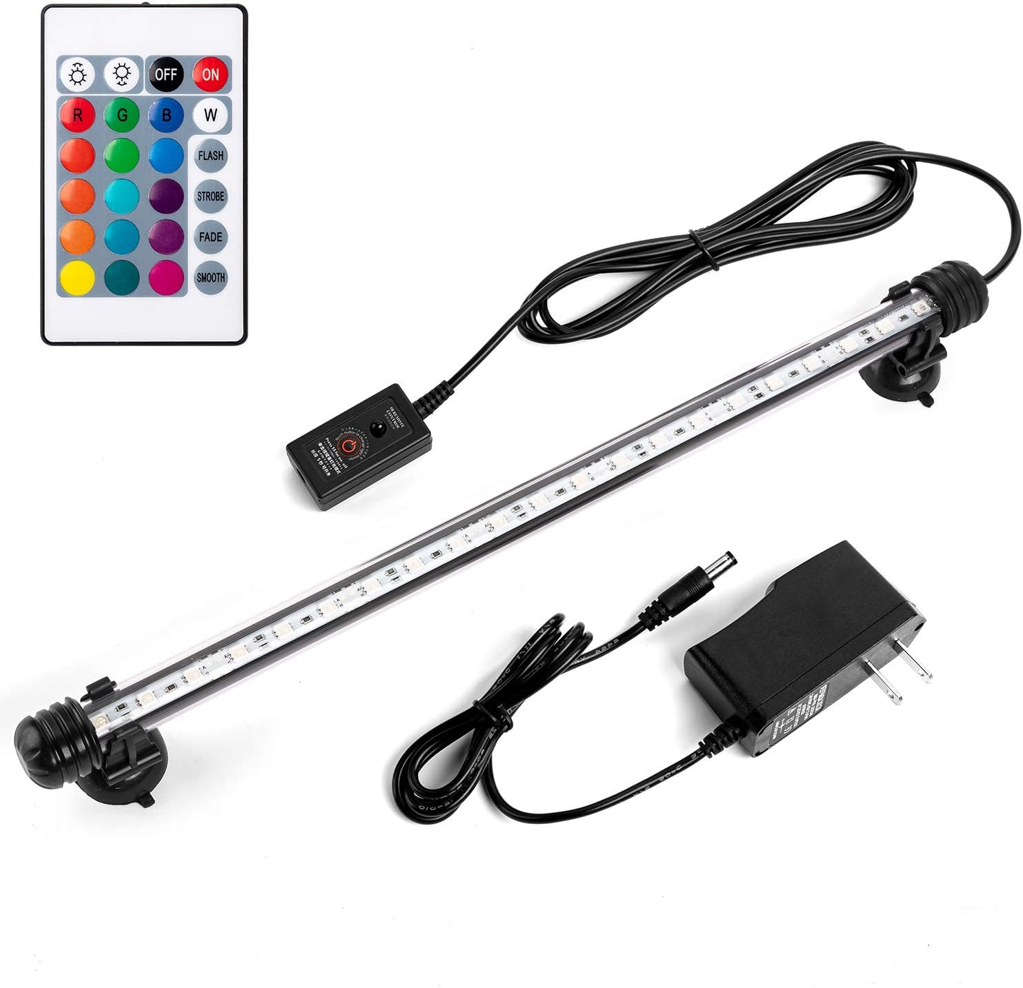 iKefe 38cm Color Changing LED Fish Tank Aquarium Submersible Light with ...