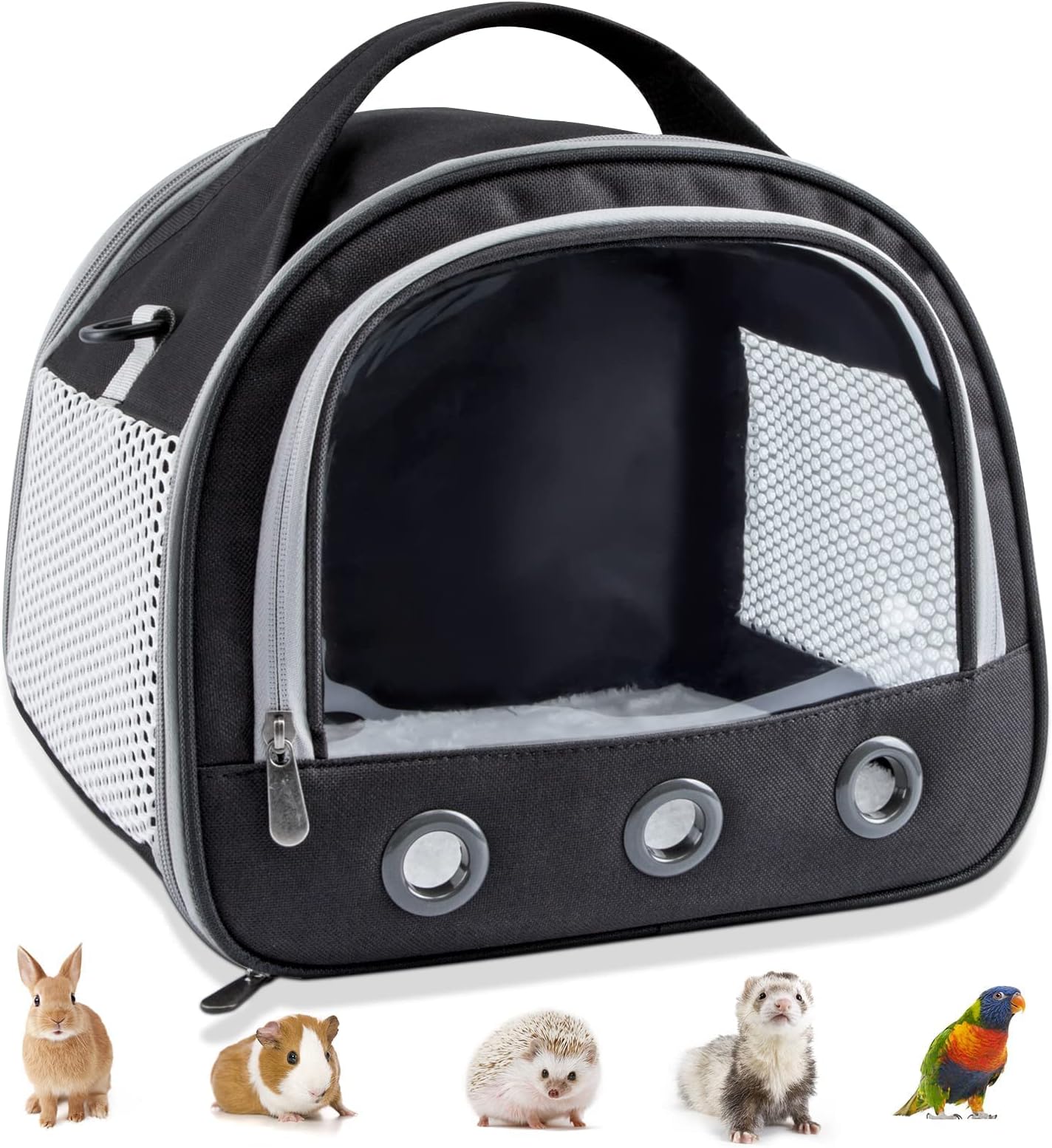 Amazon.com : Ferret Sling Carrier - Fleece Small Pet Carrier Bag Soft ...