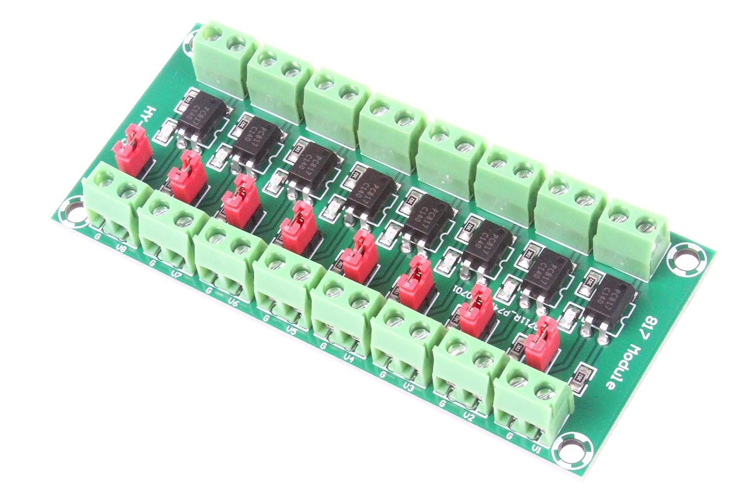 Amazon.com: NOYITO PC817 8-Channel Optocoupler Isolation Board Voltage ...