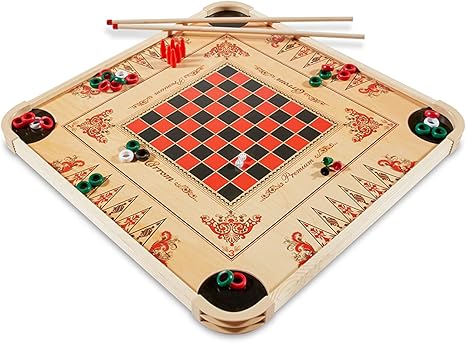 Amazon.com: Carrom Game Board Large : Sports & Outdoors