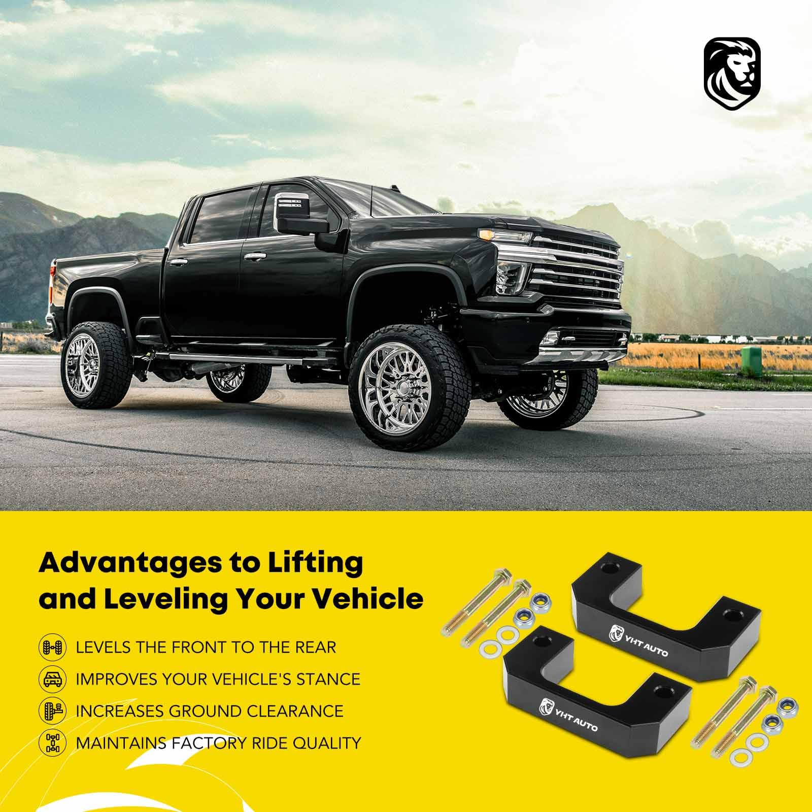 Snapklik.com : 2 Inch Front Leveling Lift, Strut Mount w/Hardware Kit ...