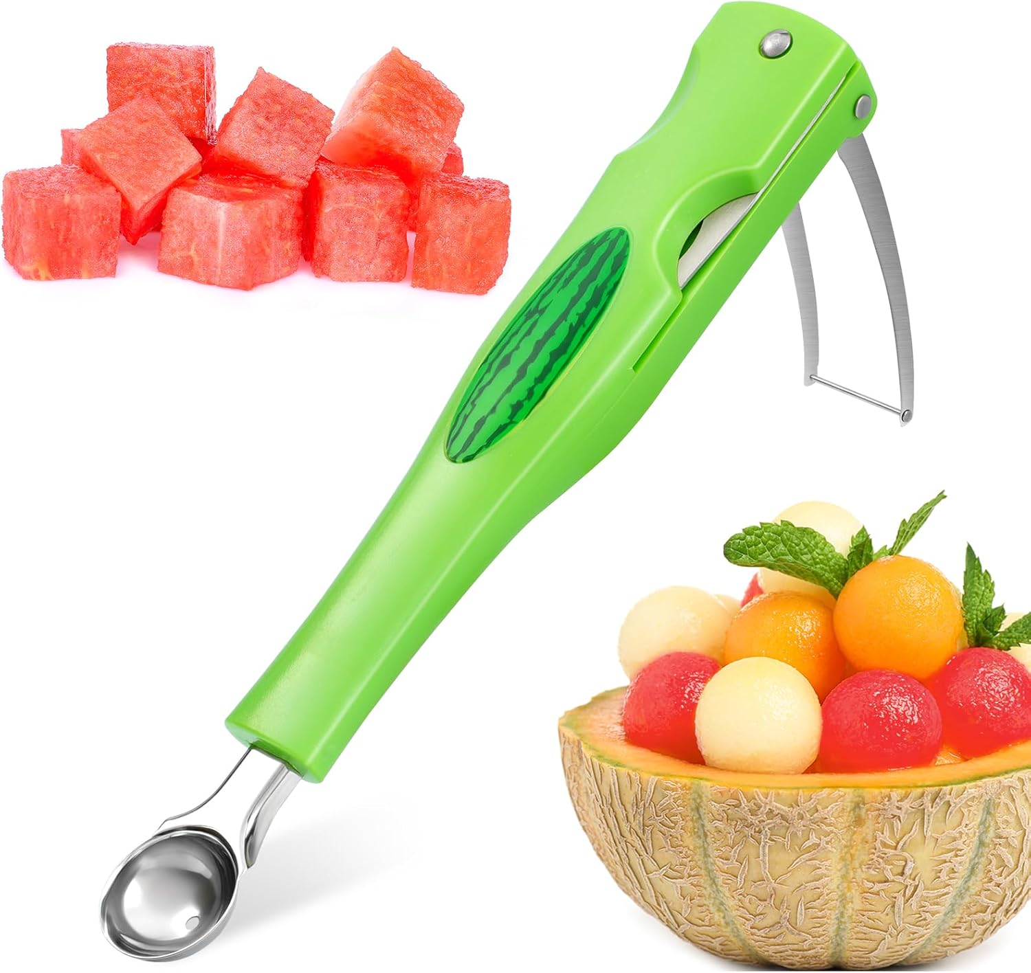 Amazon.com: OLESBUR Premium Watermelon Cutter - 3 in 1 Watermelon ...