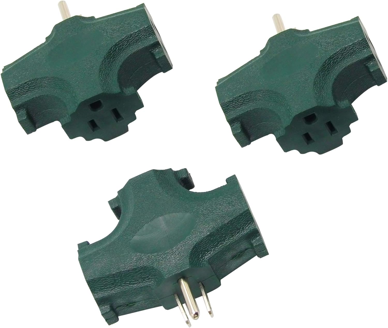 Amazon.com: ETL Listed 3 Outlet Grounding Adapter, BTU Three Plug ...