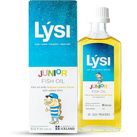 Lysi Omega-3 Fish Oil Lemon Flavor | 1600 mg Omega-3s | Pure & Natural ...