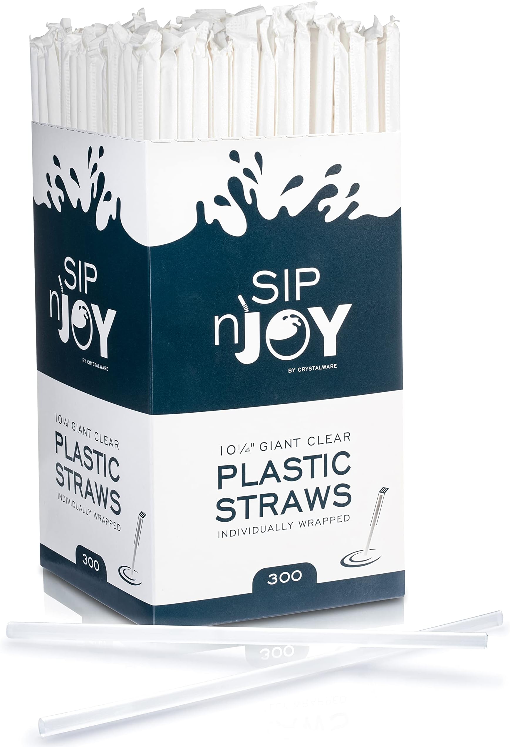 Amazon.com: 100PCS Disposable Straws for 40 OZ Tumbler, Extra Long ...