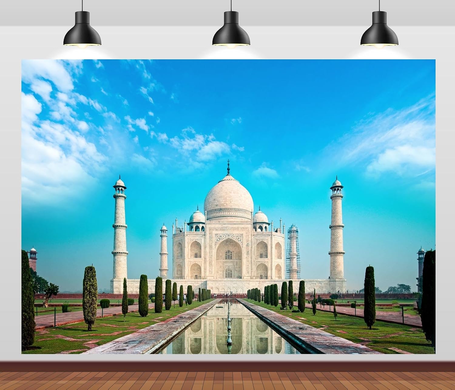Amazon.com : BELECO 7x5ft Fabric Taj Mahal Backdrop Indian Famous ...