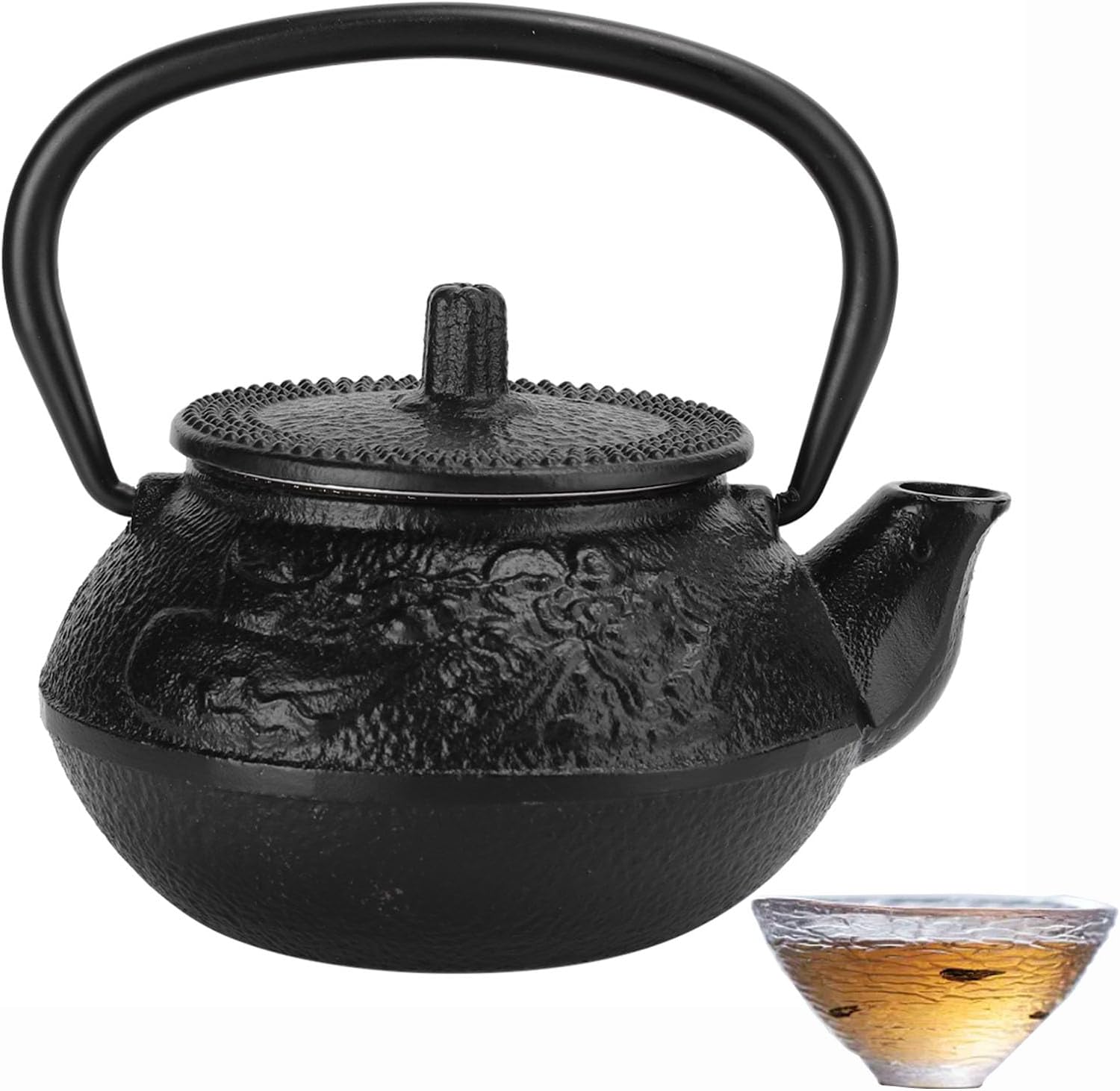 Amazon.com | Cast Iron Teapot with Infuser, 10.14oz Cast Iron Teapot ...