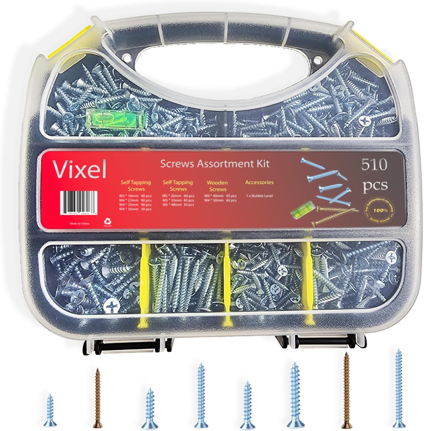 Rustark 390-Pcs #7 Coarse Thread Drywall Screw with Phillips Drive ...