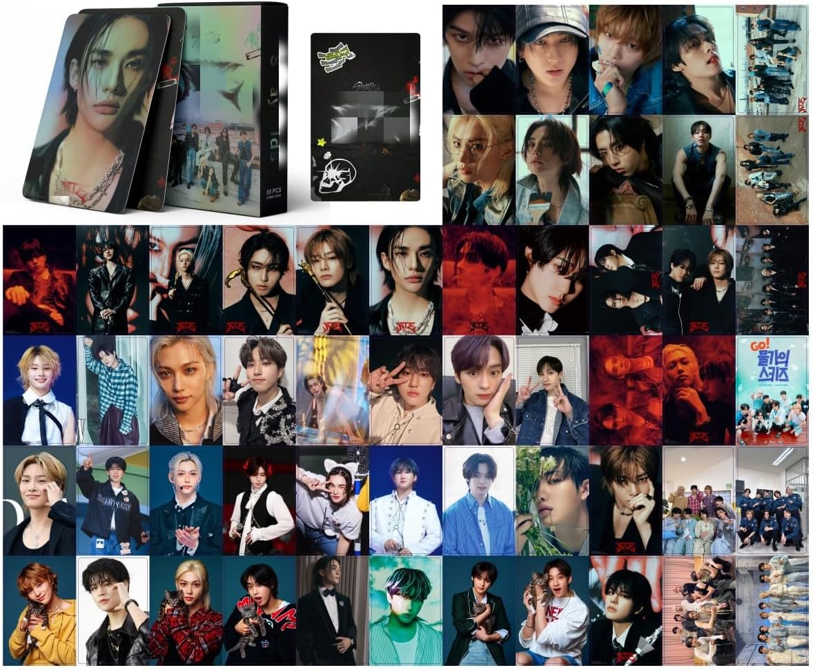 SKZ 'ATE' Stray-kids Photocards 55Pcs Postcards ‘STAY’ New Songs Photo ...